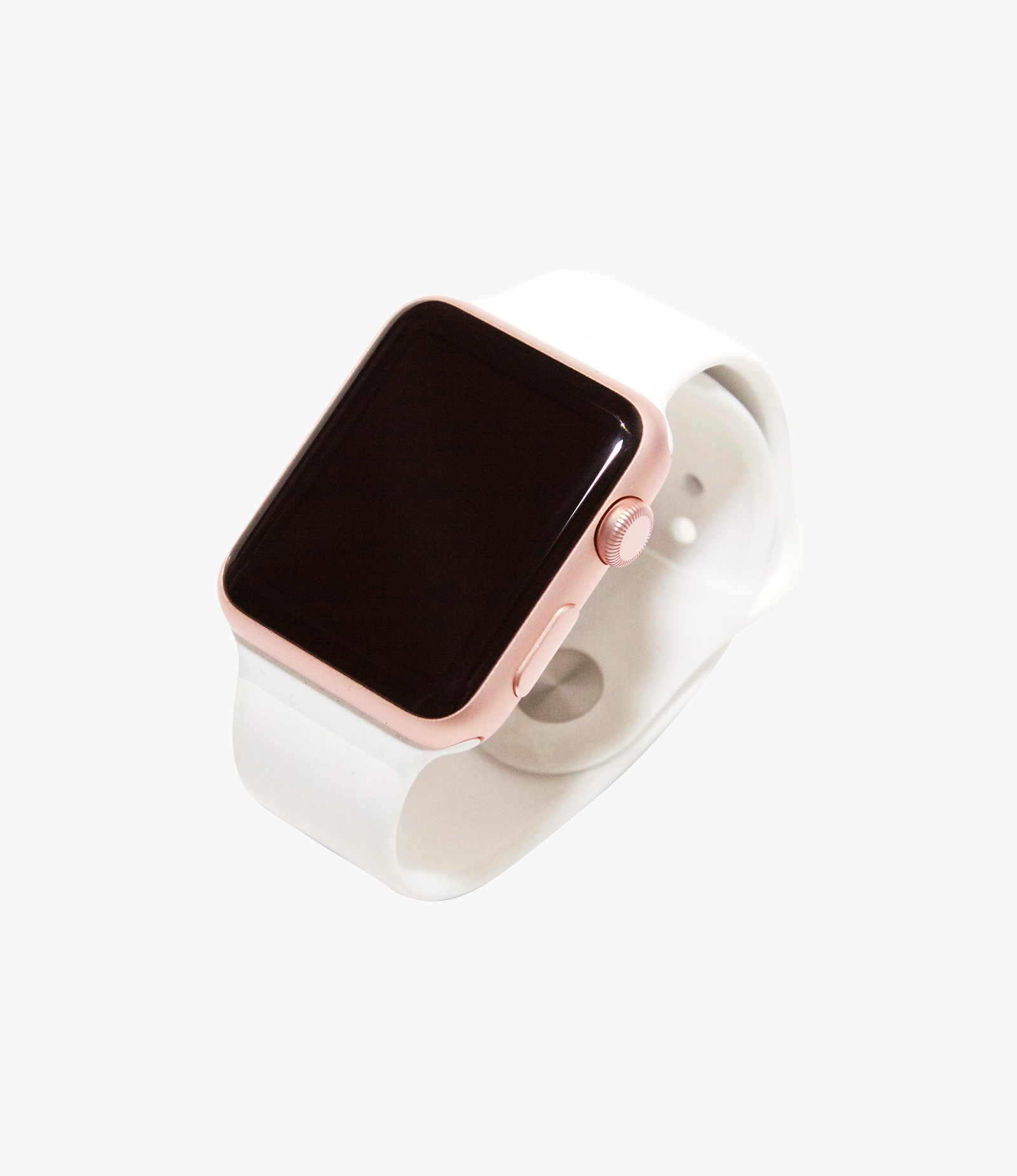 Apple Watch Series 2 Rosegold Aluminum Case with White Sport Band ...